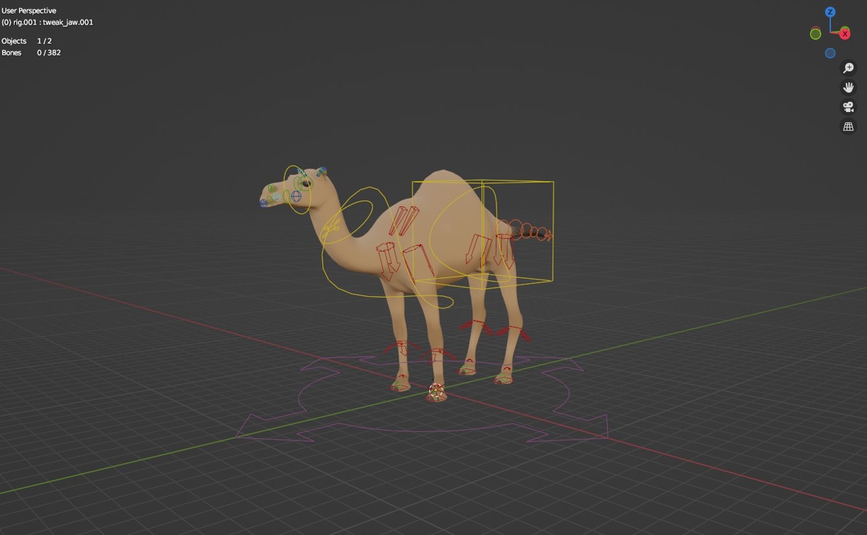 3D Model Camel Model And Rigged - TurboSquid 2062407