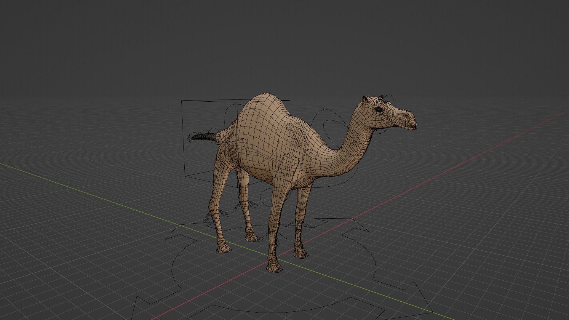 3D Model Camel Model And Rigged - TurboSquid 2062407