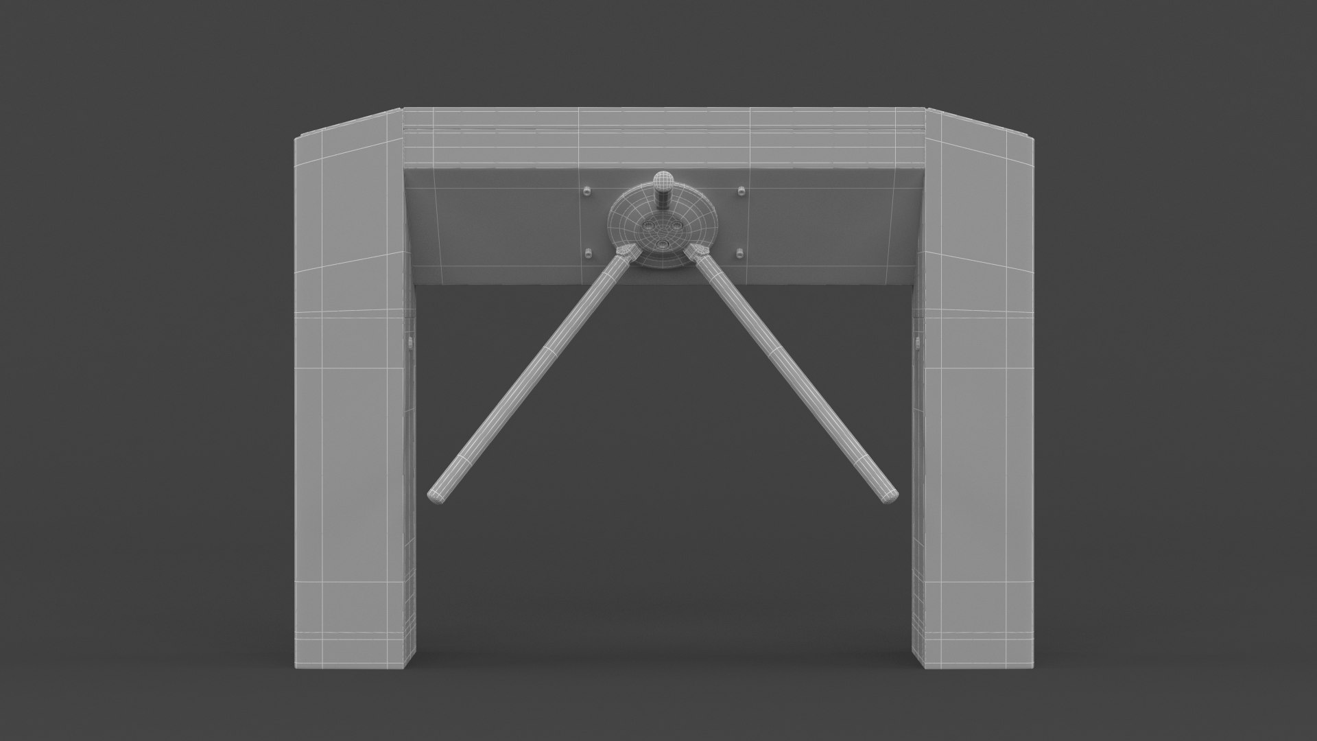 3D Turnstile Gate model - TurboSquid 2106427