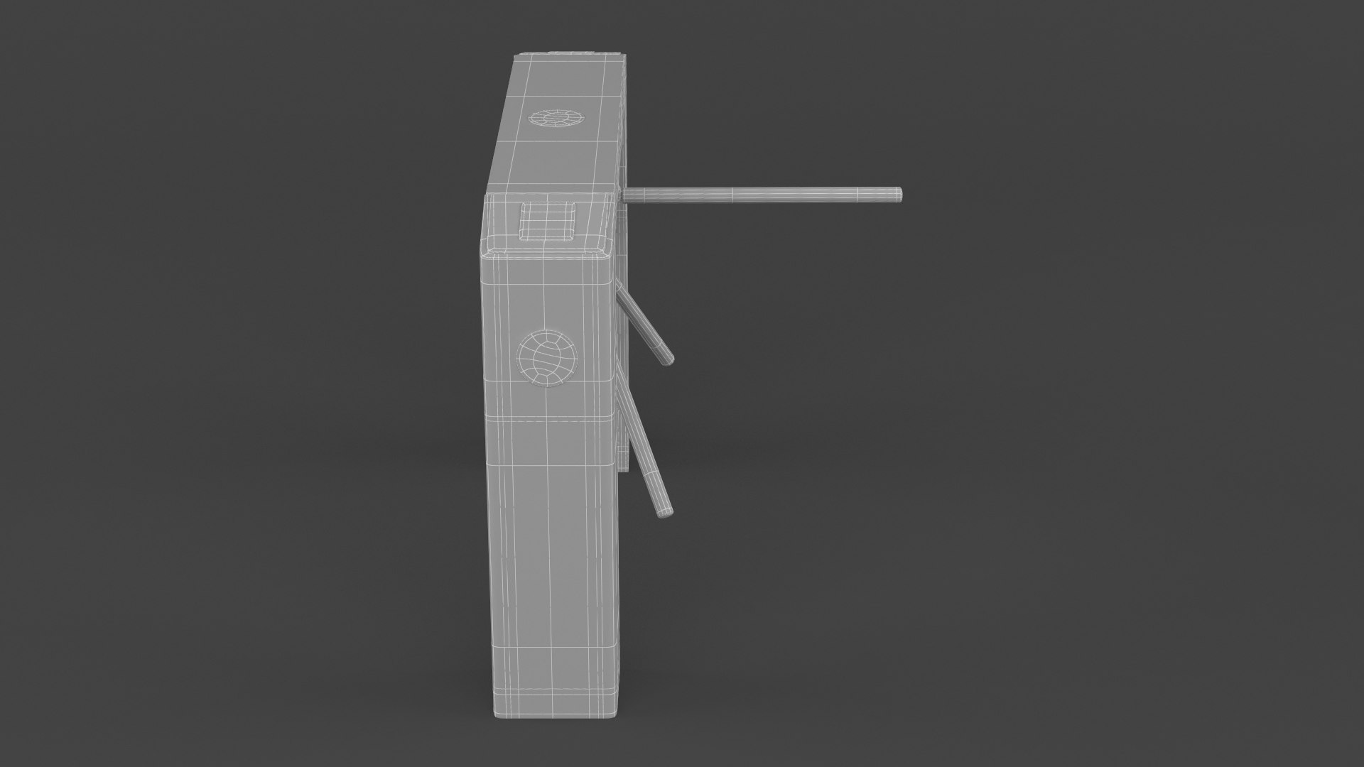 3D Turnstile Gate model - TurboSquid 2106427