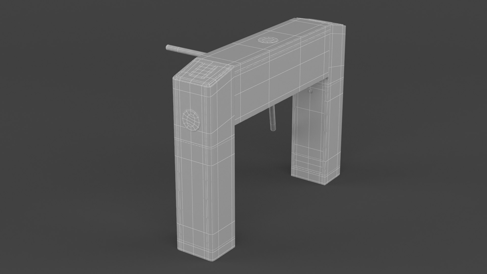 3D Turnstile Gate model - TurboSquid 2106427