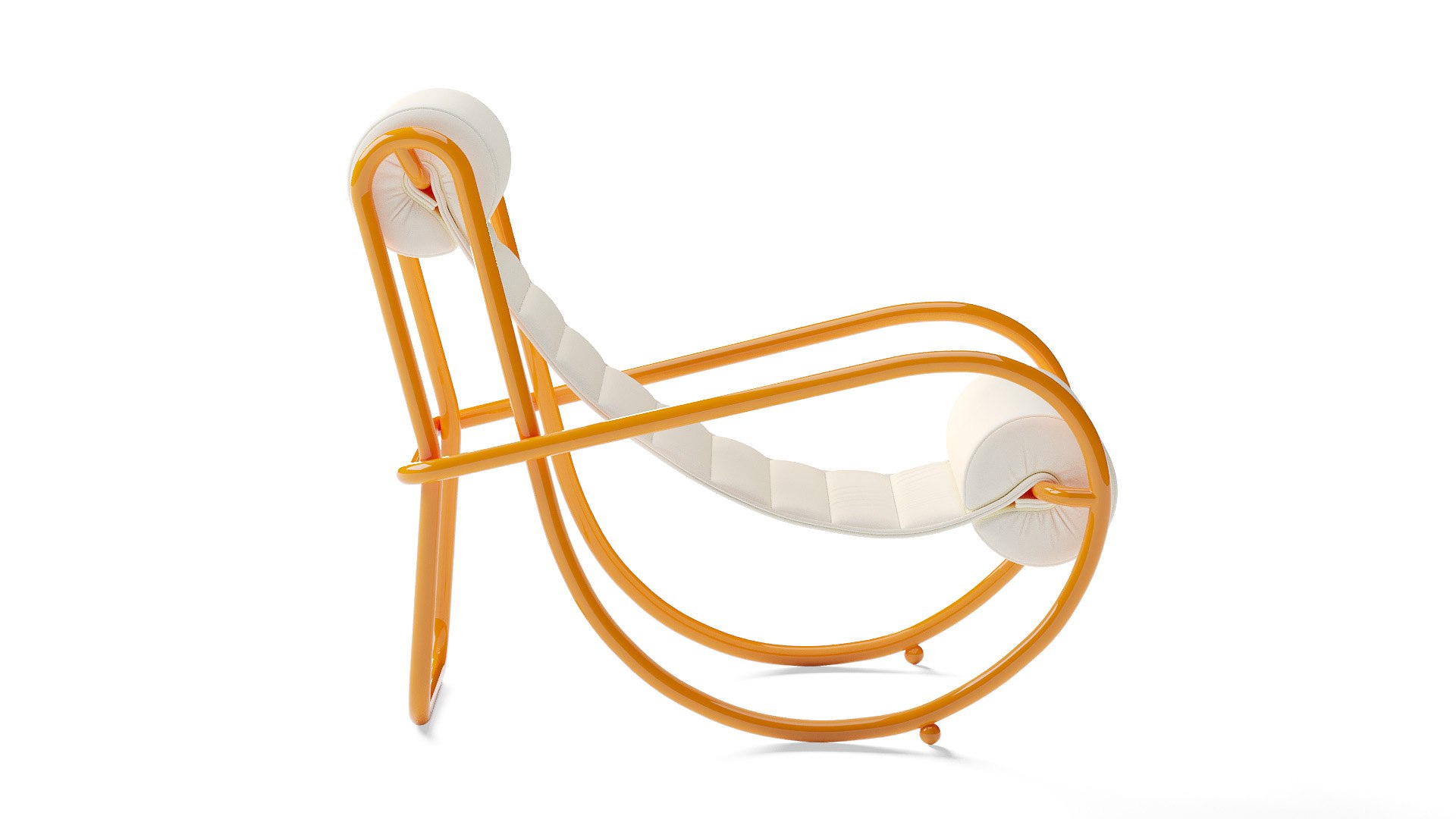 Locus Solus Orange Armchair by Gae Aulenti 3D - TurboSquid 2098758