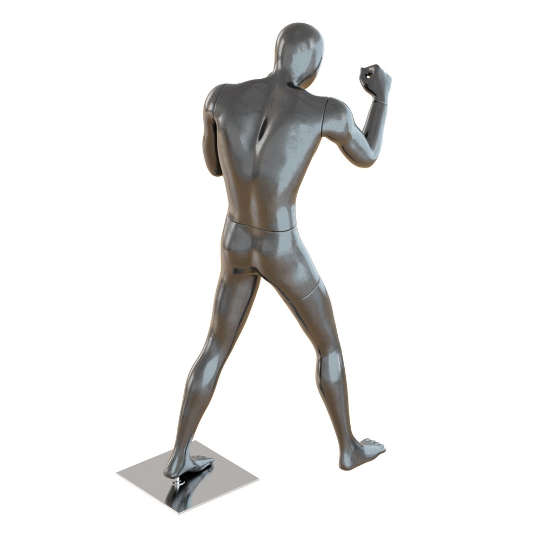 Male black mannequin boxing 3D model - TurboSquid 1641208