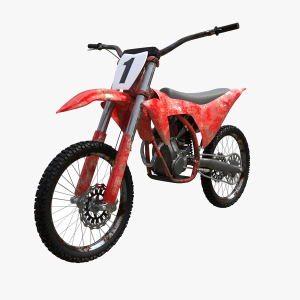 modelo 3d Moto de cross motocicleta oxidada - TurboSquid 2177103
