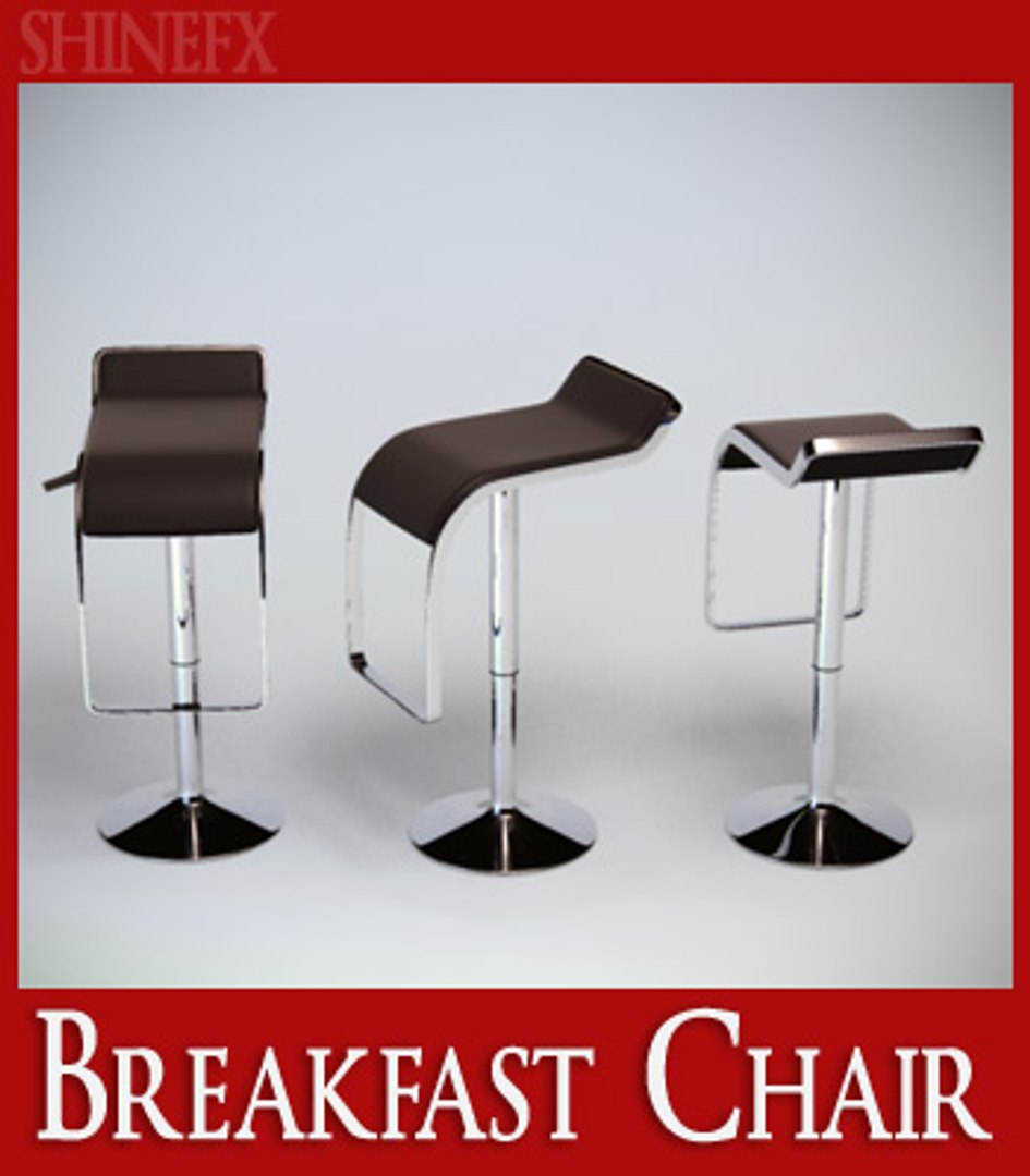 Breakfast Chair 3d Obj