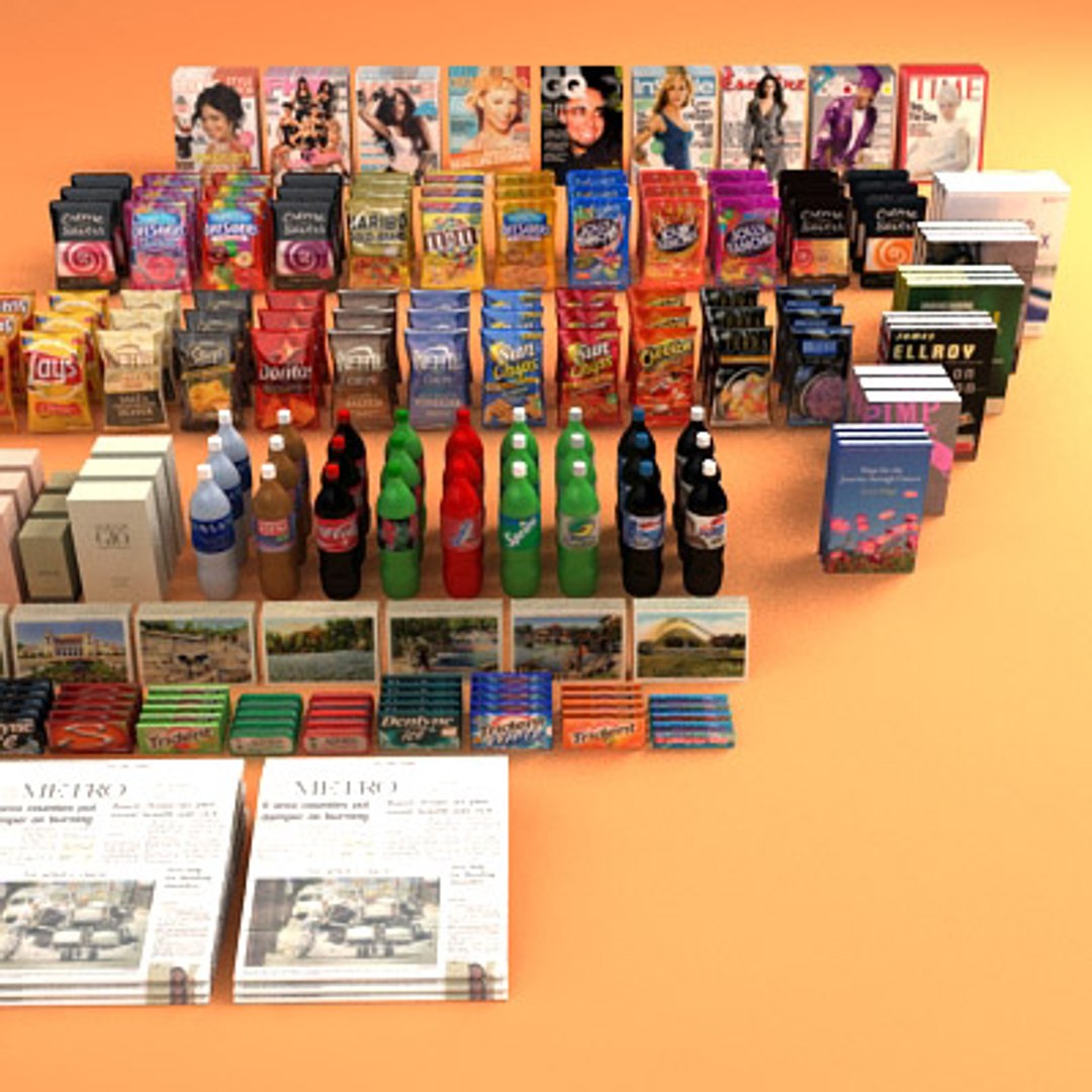 3d Model Merchandise Items