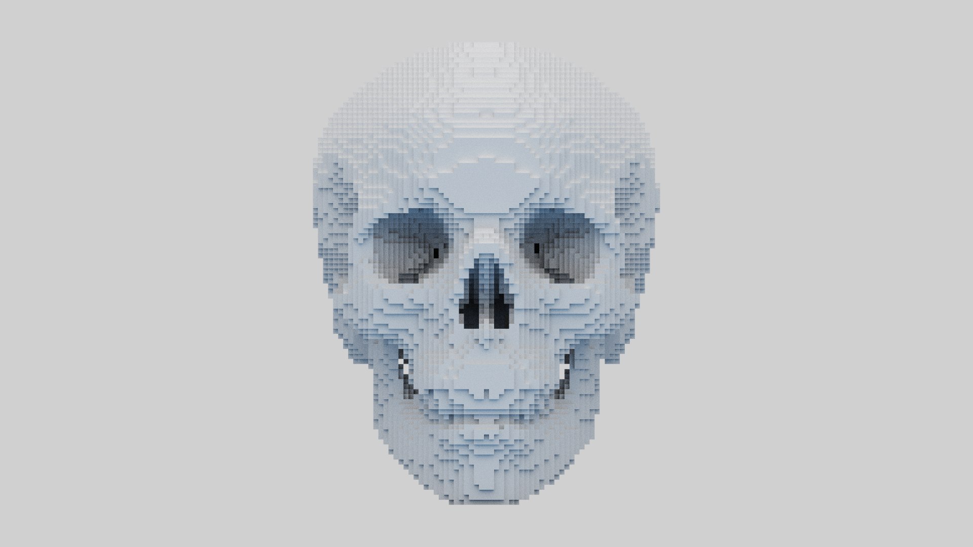 Voxel Skull 3D Model - TurboSquid 2110470