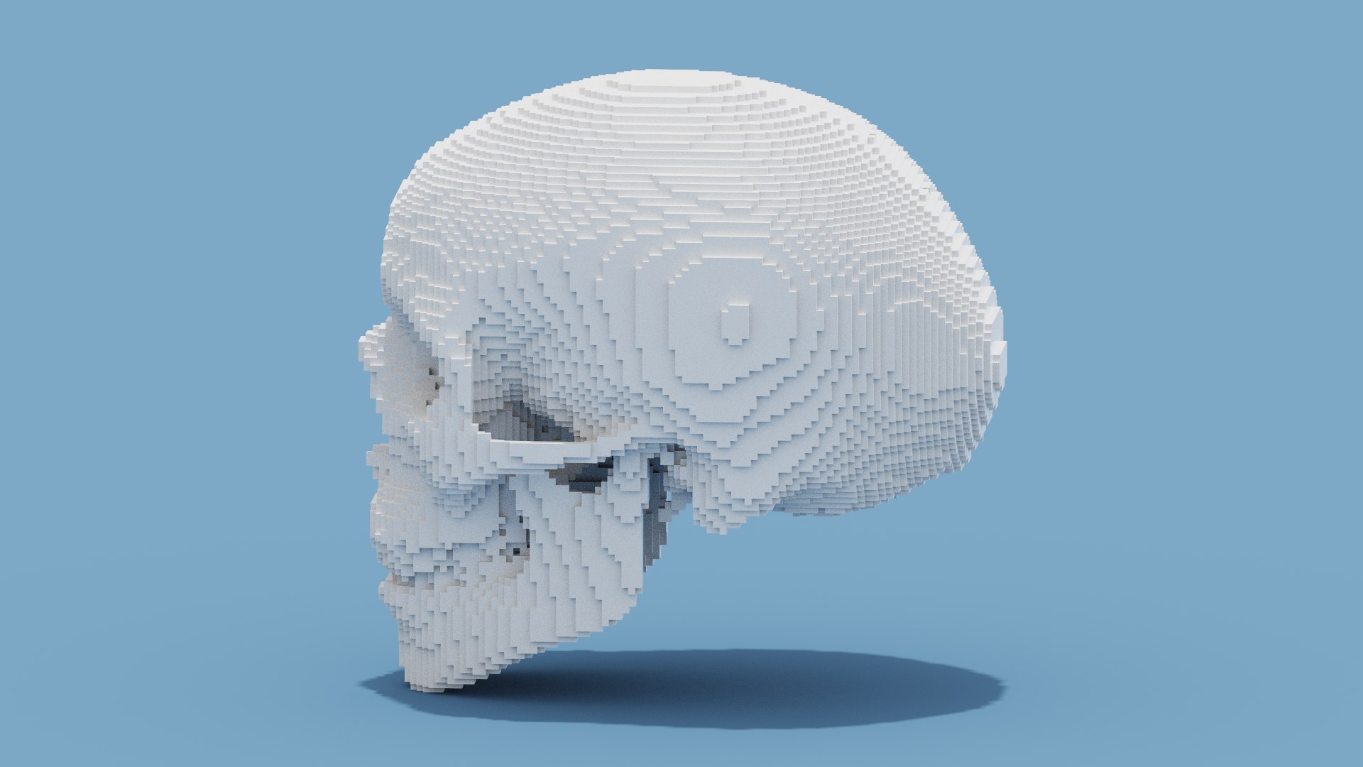 Voxel Skull 3D Model - TurboSquid 2110470