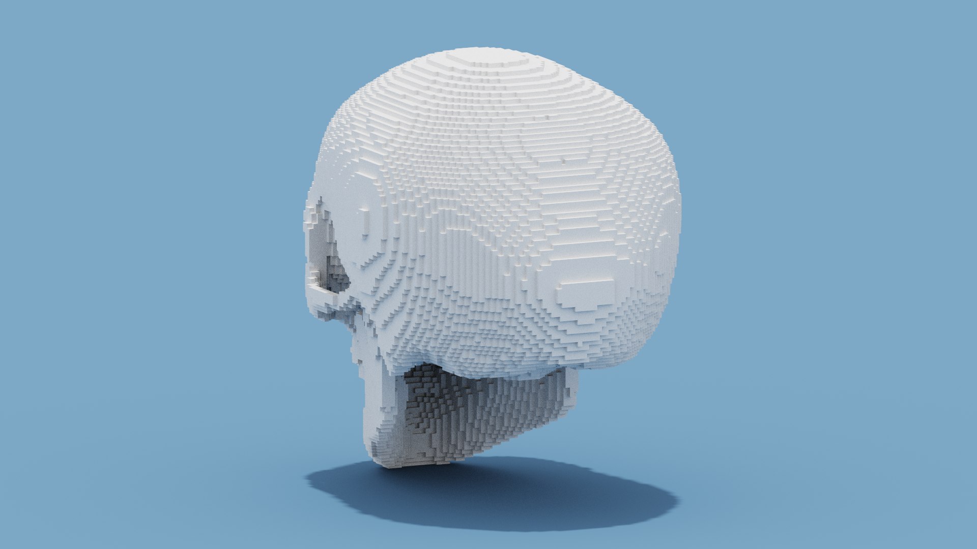Voxel Skull 3D Model - TurboSquid 2110470