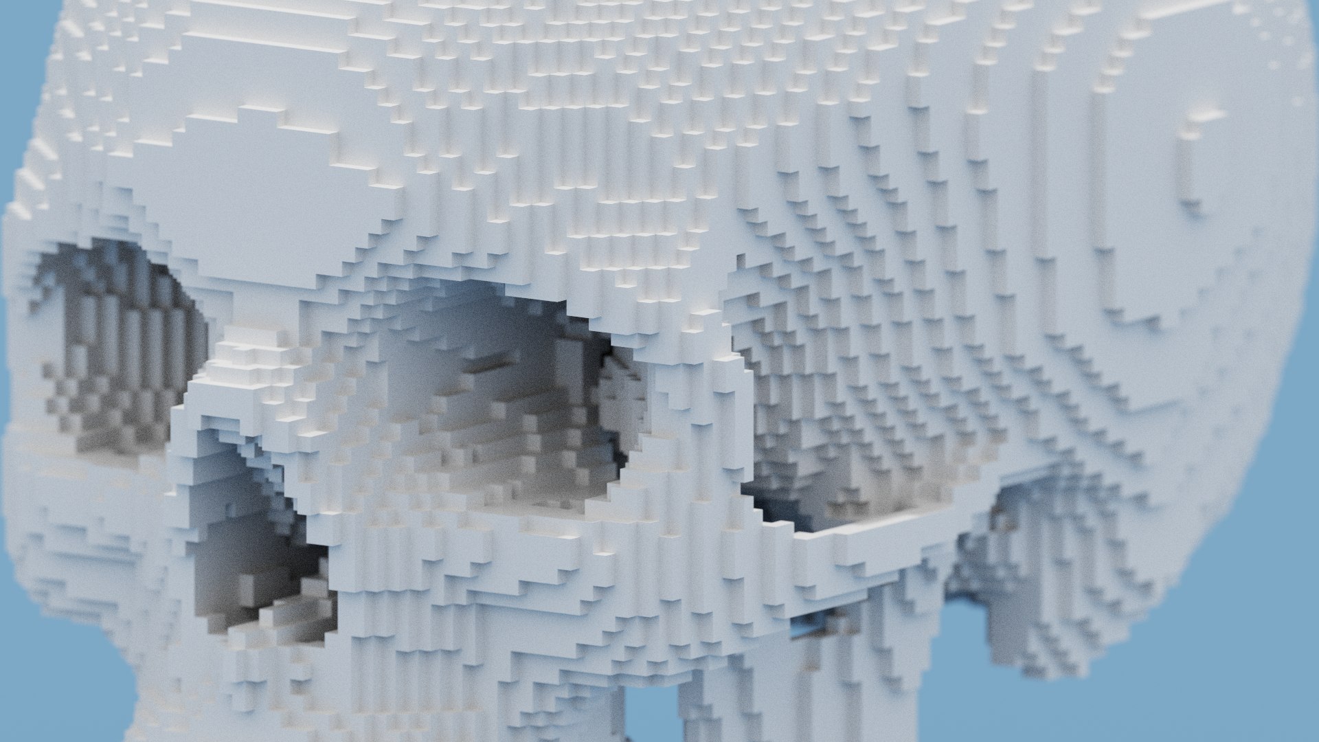 Voxel Skull 3D Model - TurboSquid 2110470