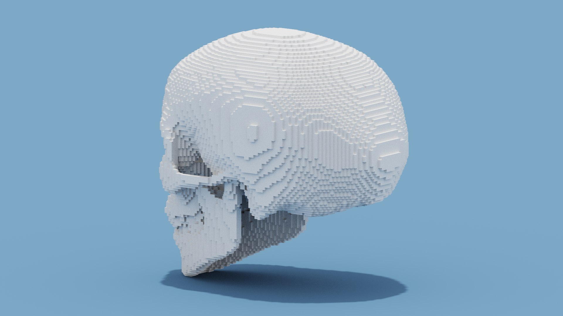 Voxel Skull 3D Model - TurboSquid 2110470