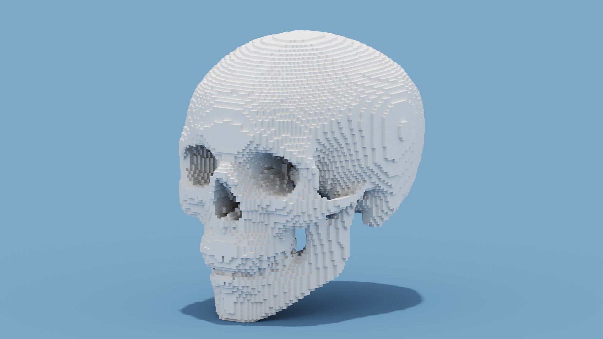 Voxel Skull 3D Model - TurboSquid 2110470
