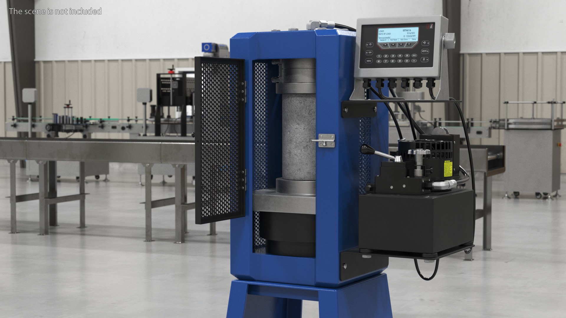 Industrial Hydraulic Press Machine Concrete 3D Model - TurboSquid 2325166