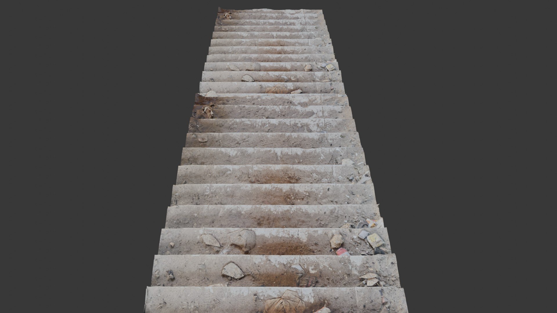 Weathered Concrete Staircase 3D Scan 3D Model - TurboSquid 2386590