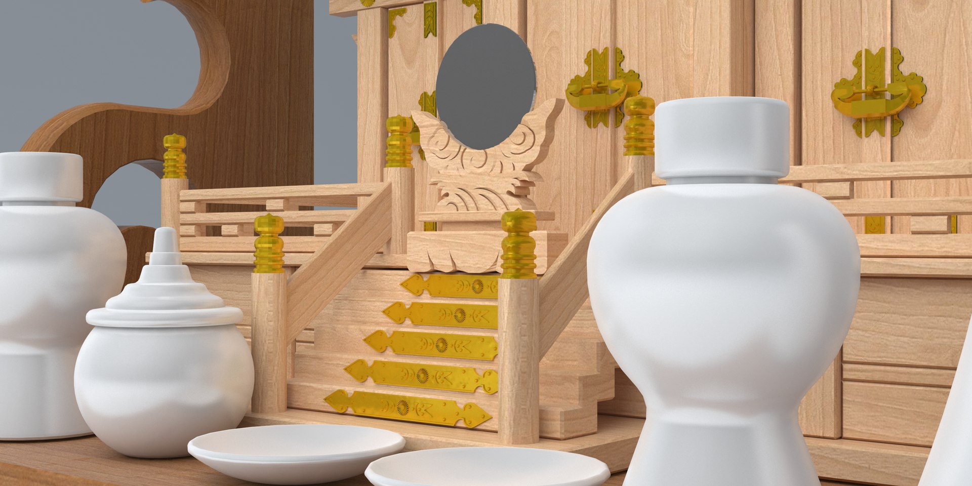 3D KAMIDANA SET - TurboSquid 1794372