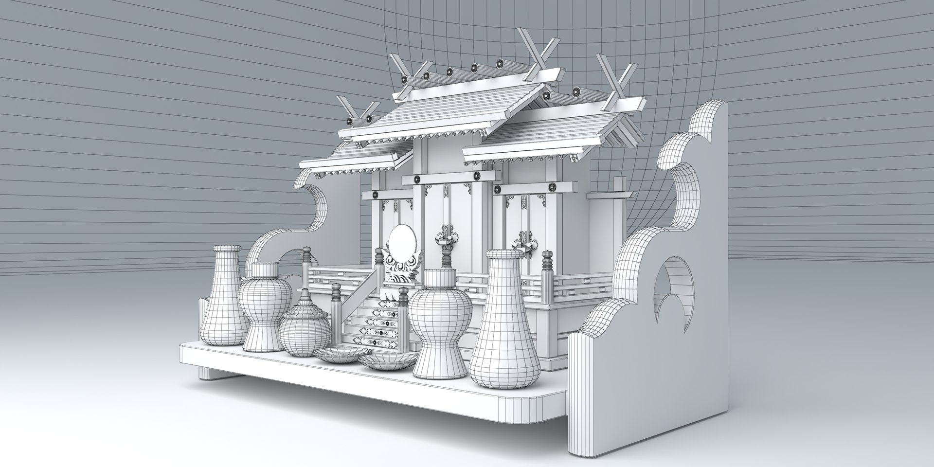 3D KAMIDANA SET - TurboSquid 1794372