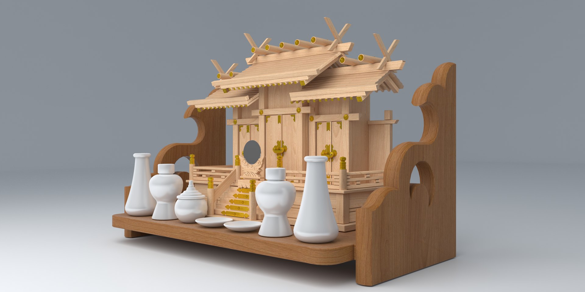 3D KAMIDANA SET - TurboSquid 1794372