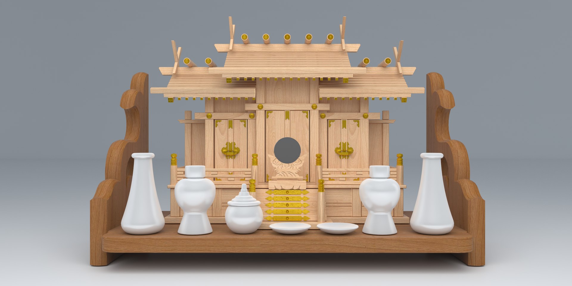3D KAMIDANA SET - TurboSquid 1794372