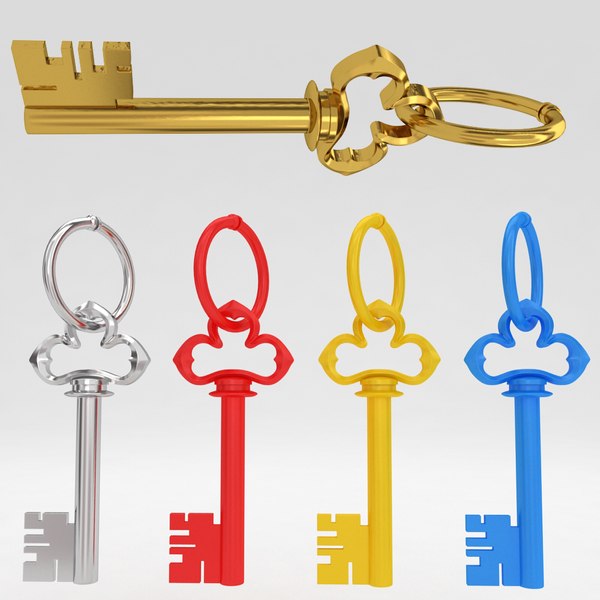 古代の贅沢な鍵323Dモデル - TurboSquid 963947