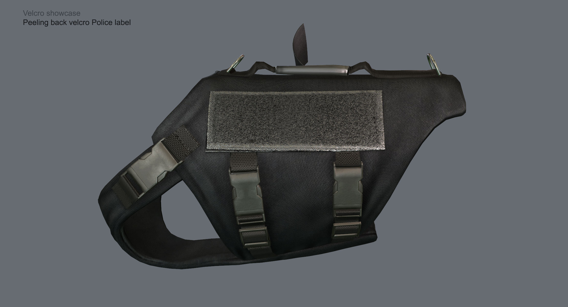 police dog body armor obj
