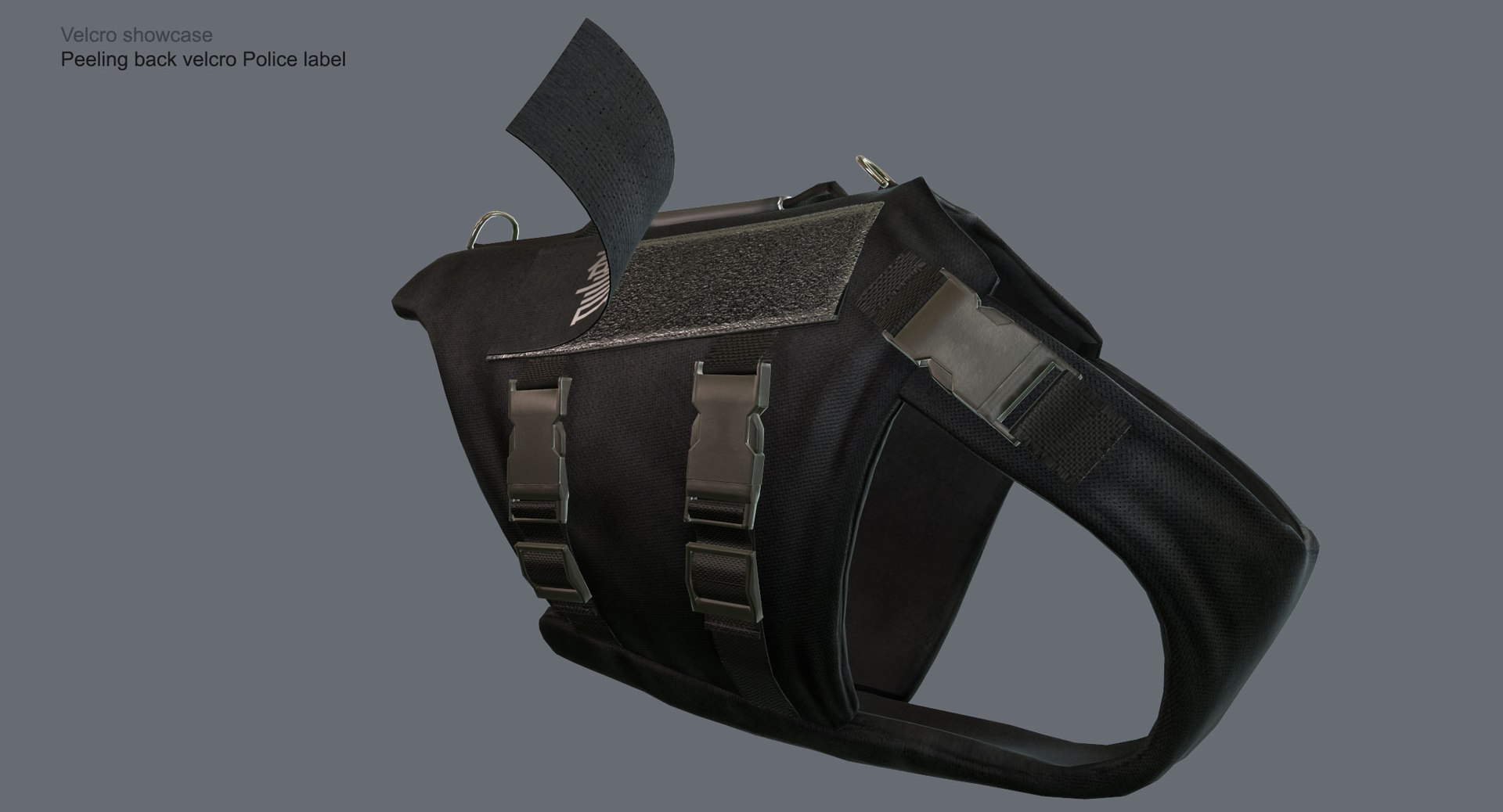 police dog body armor obj