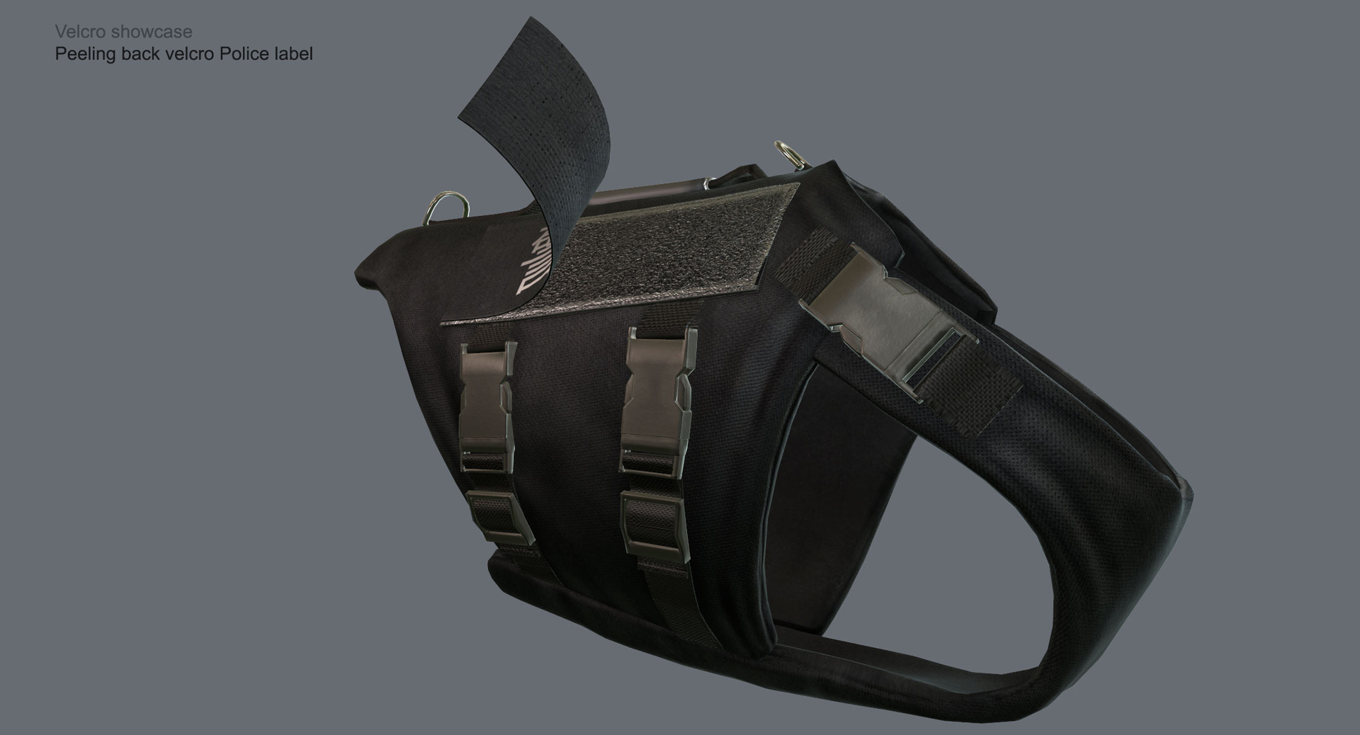 police dog body armor obj