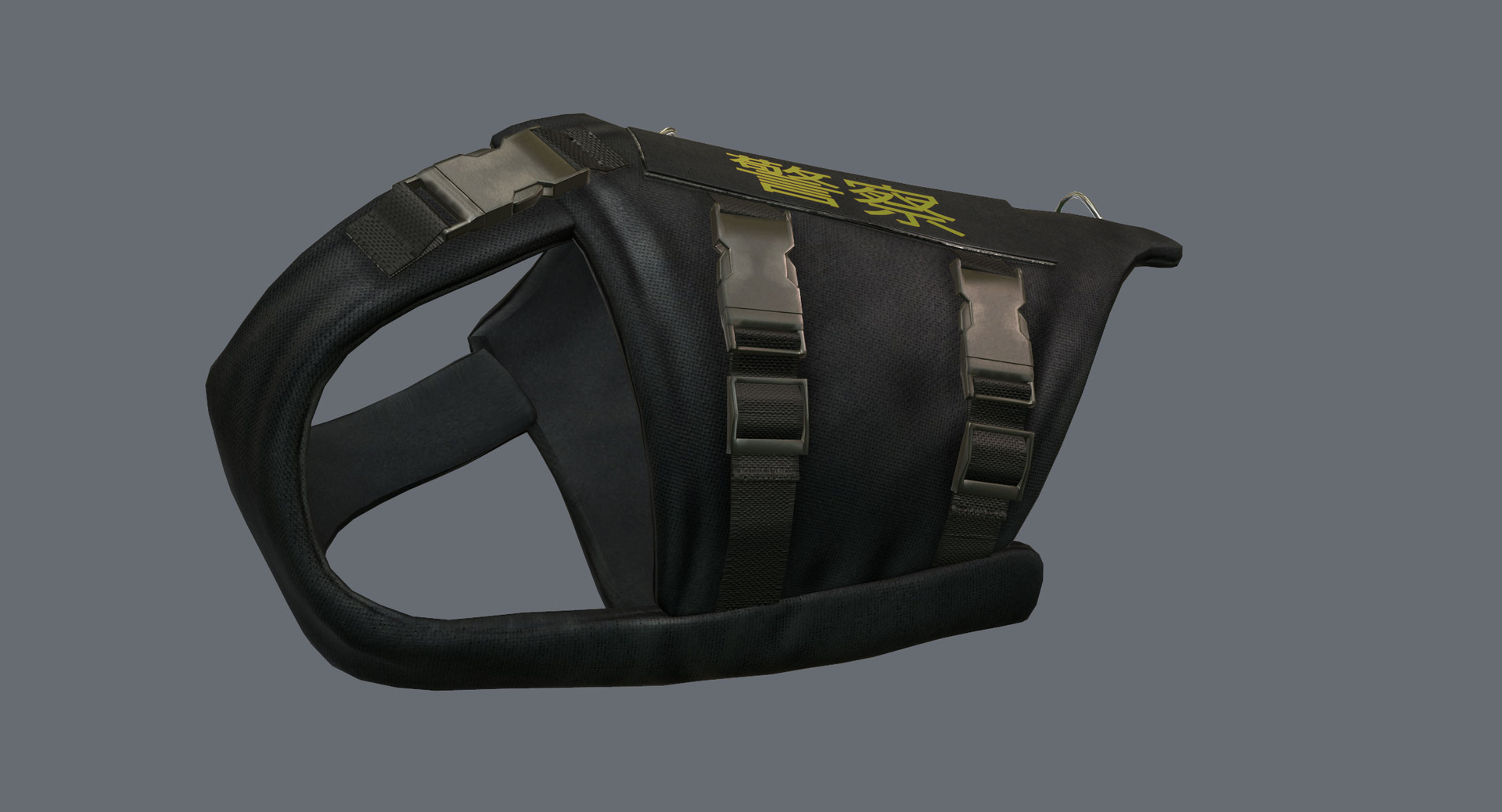 police dog body armor obj