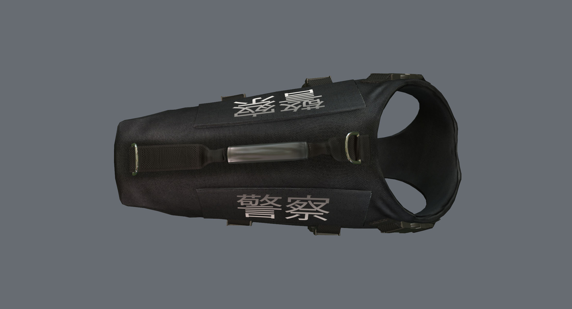 police dog body armor obj