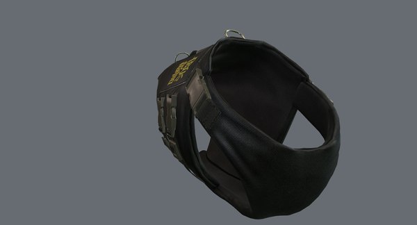 police dog body armor obj