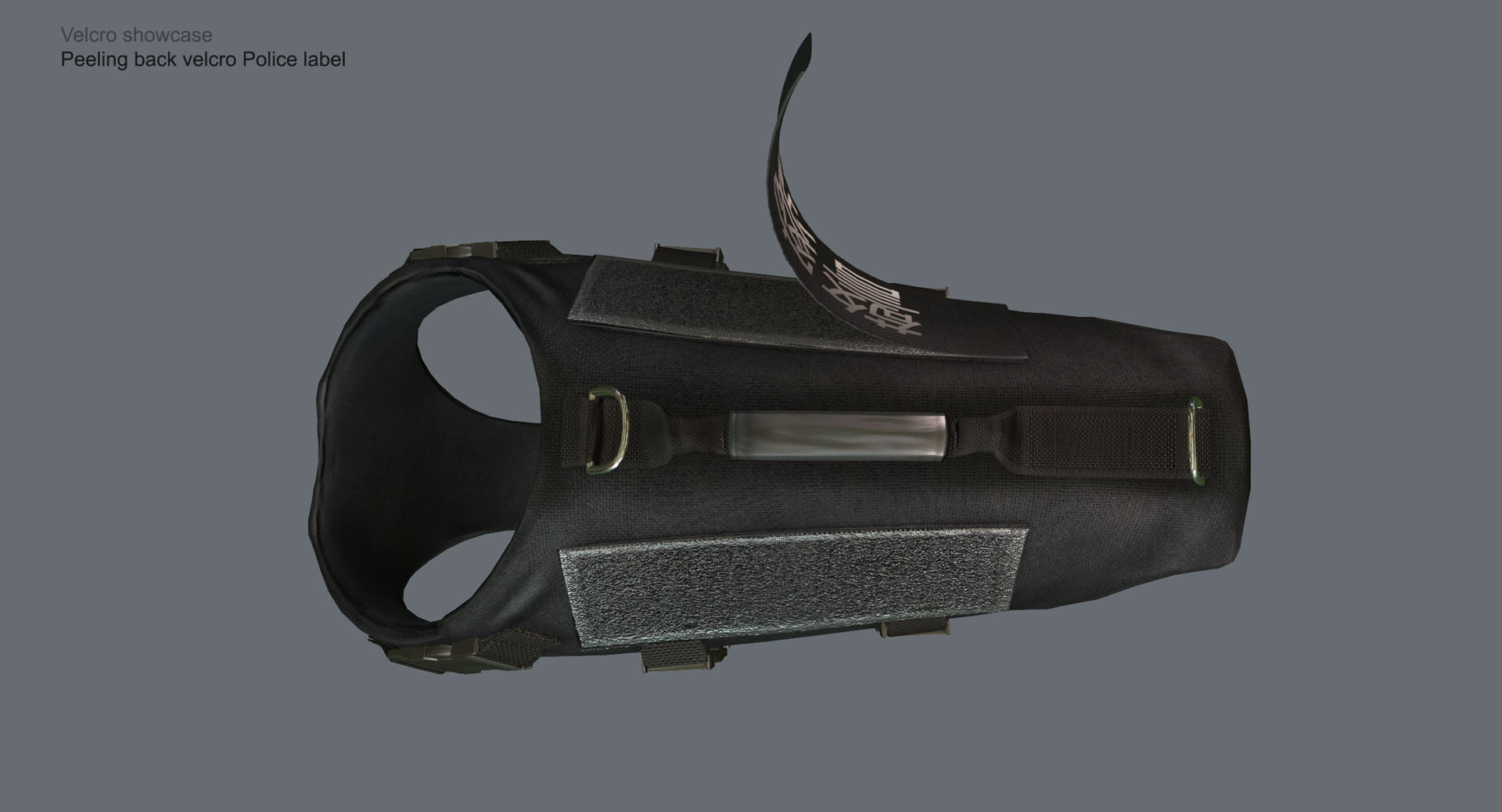 police dog body armor obj