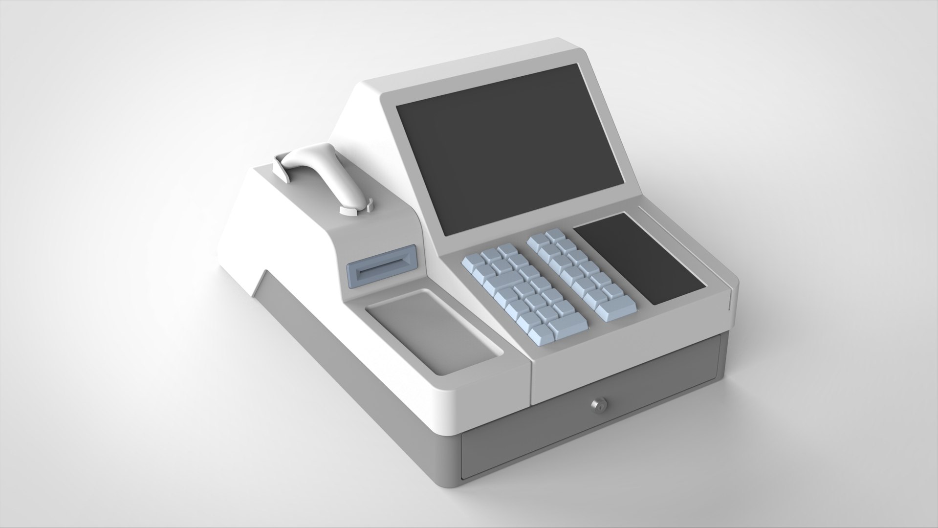 Cash Register Pos 3D Model - TurboSquid 1668949