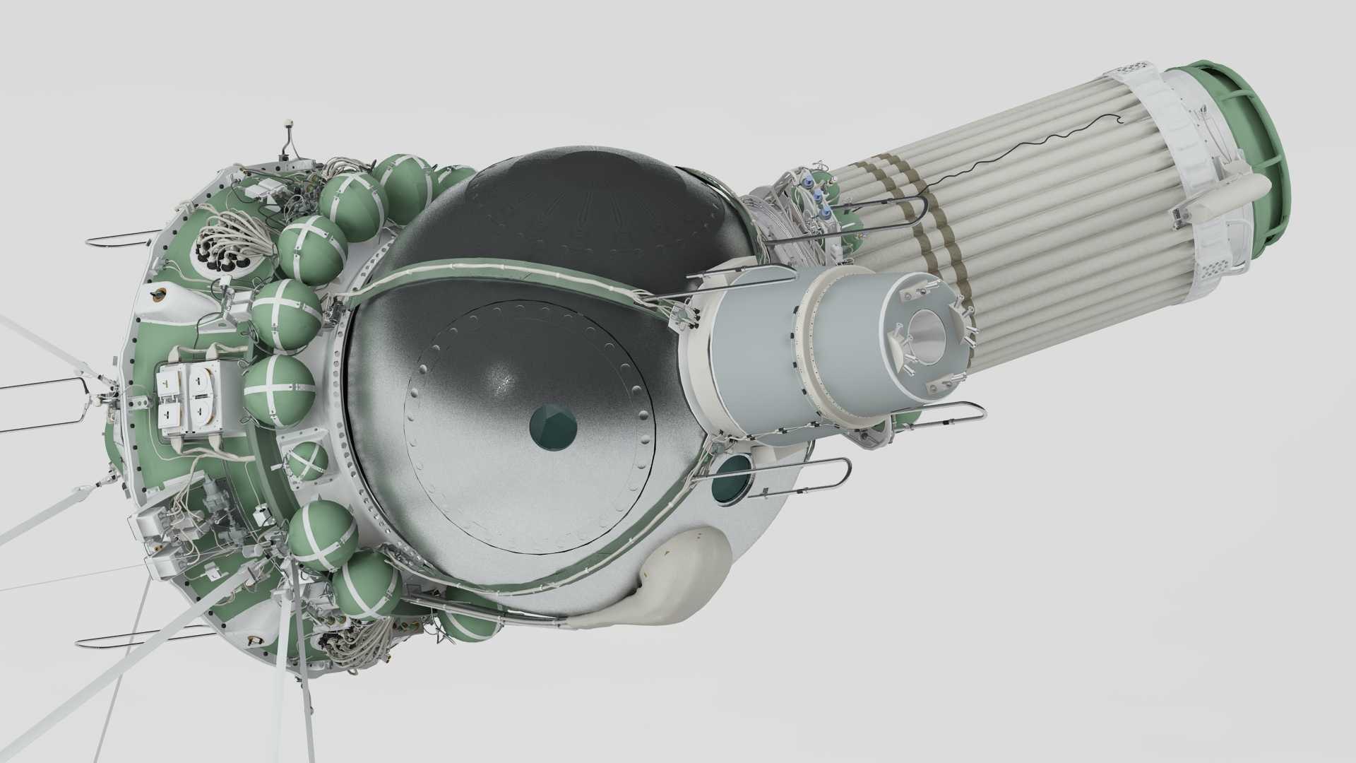 Voskhod-2 Spacecraft With Interior 3D - TurboSquid 2182953