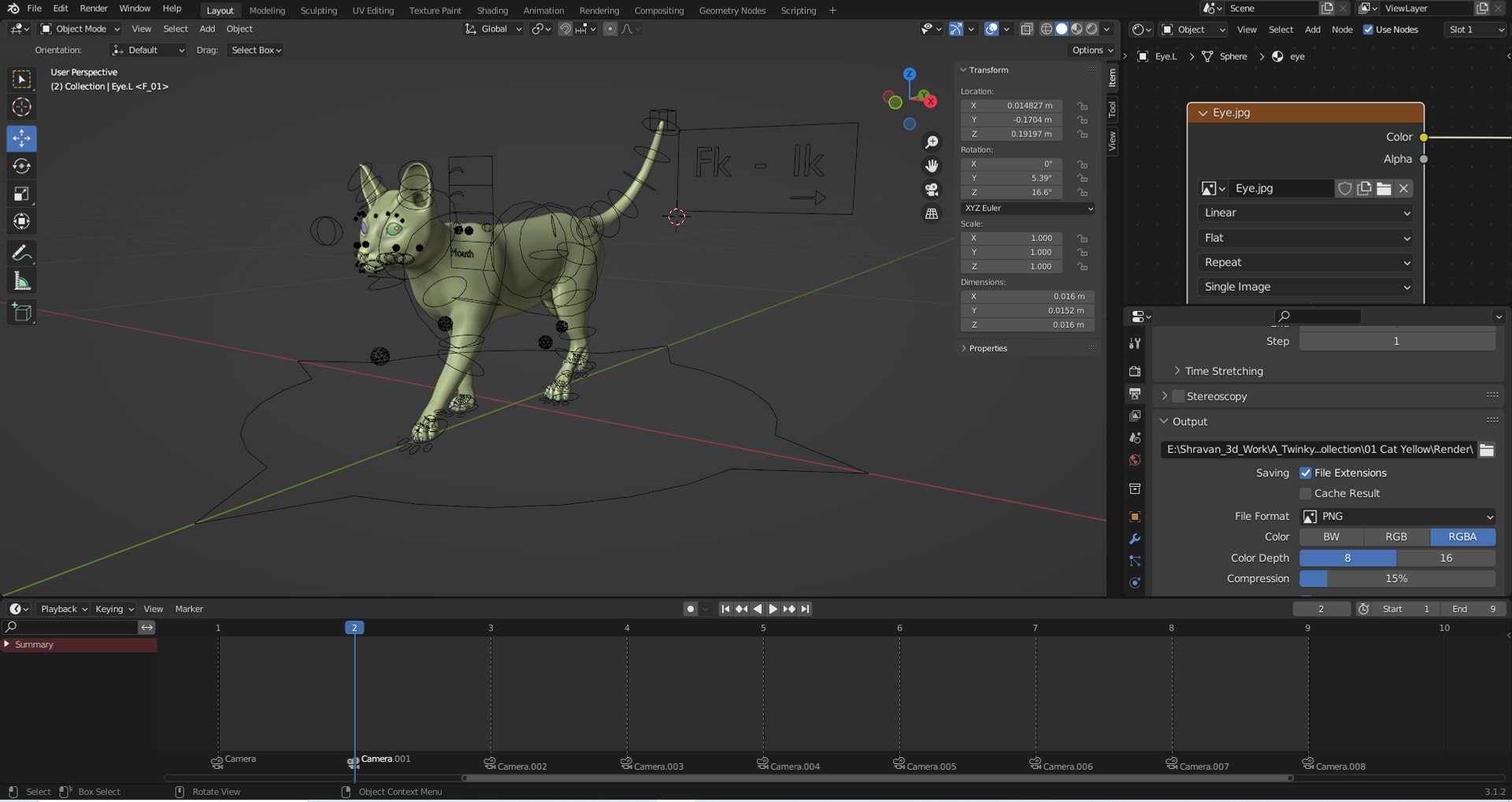 3D Calico Cat Rigged V4 In Blender - TurboSquid 1985482