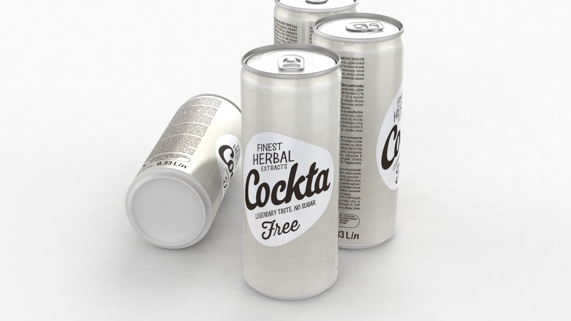 Beverage Can Cockta Sugar Free 330ml Tall 2021 3D Model - TurboSquid ...