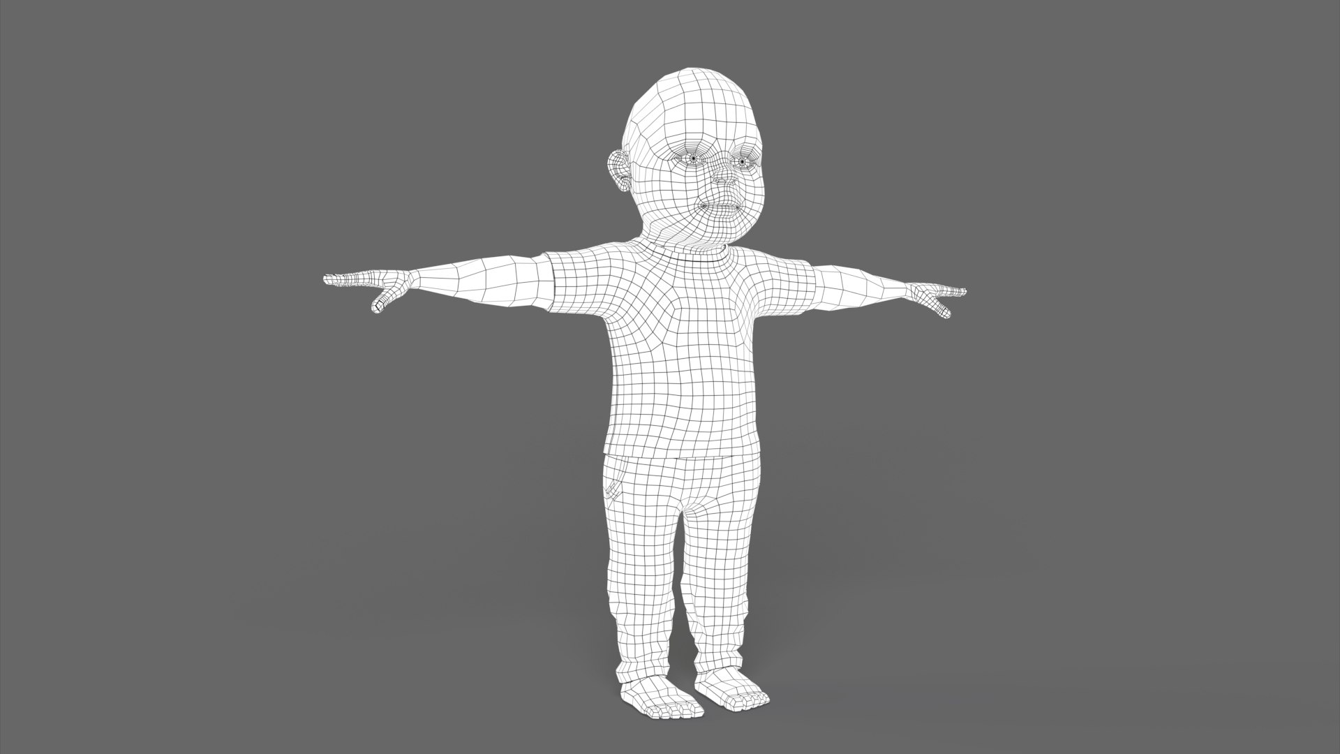 Cute Cartoon Boy Character Model - TurboSquid 1647685