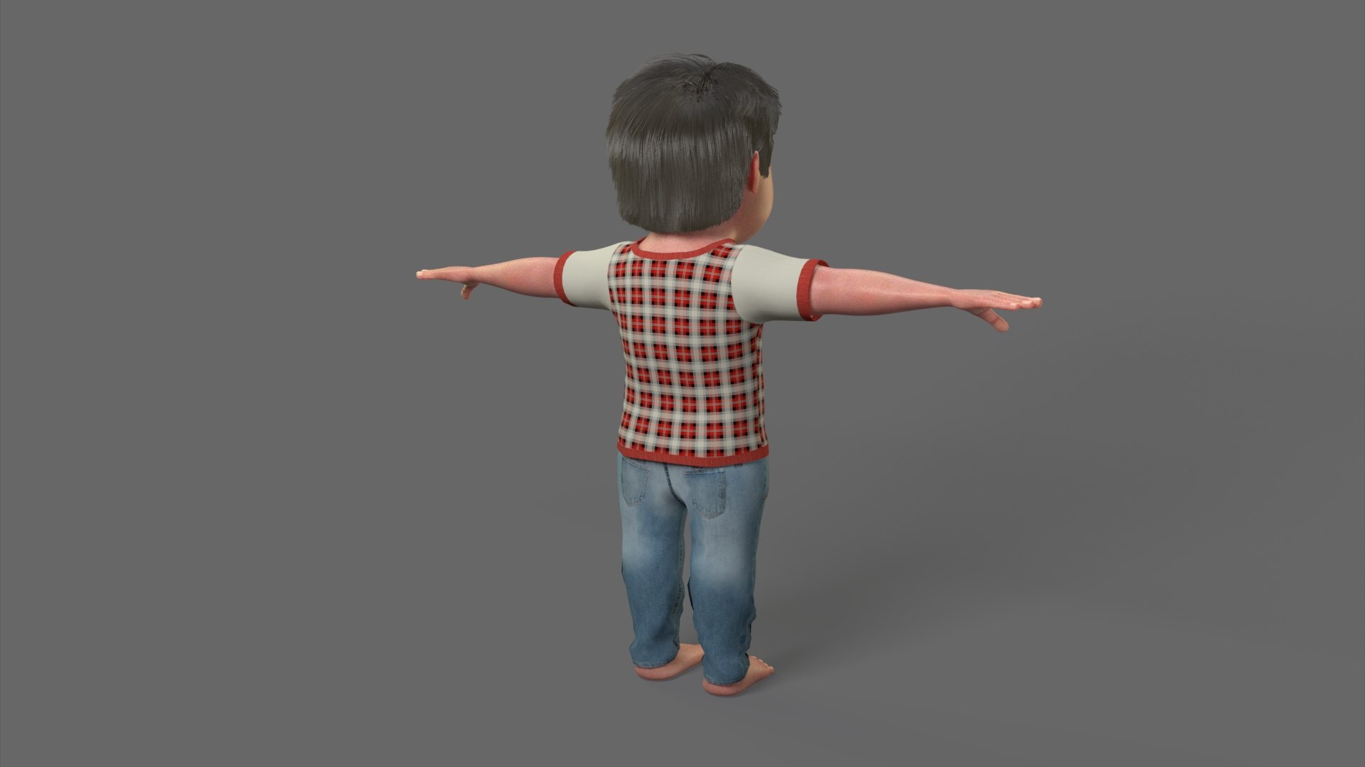 Cute Cartoon Boy Character Model - TurboSquid 1647685