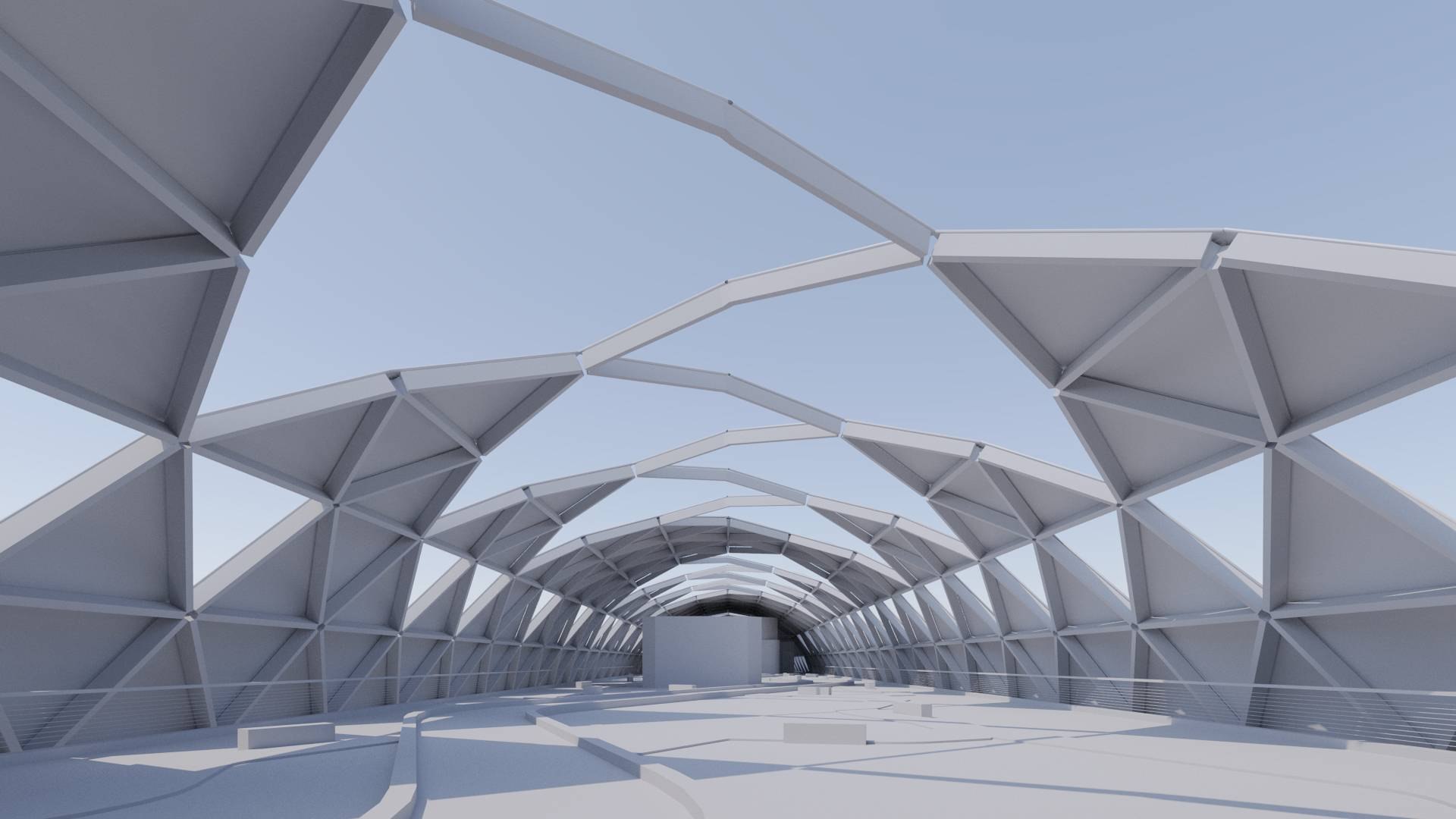 Crossrail Place Station Building 3D model - TurboSquid 1944074