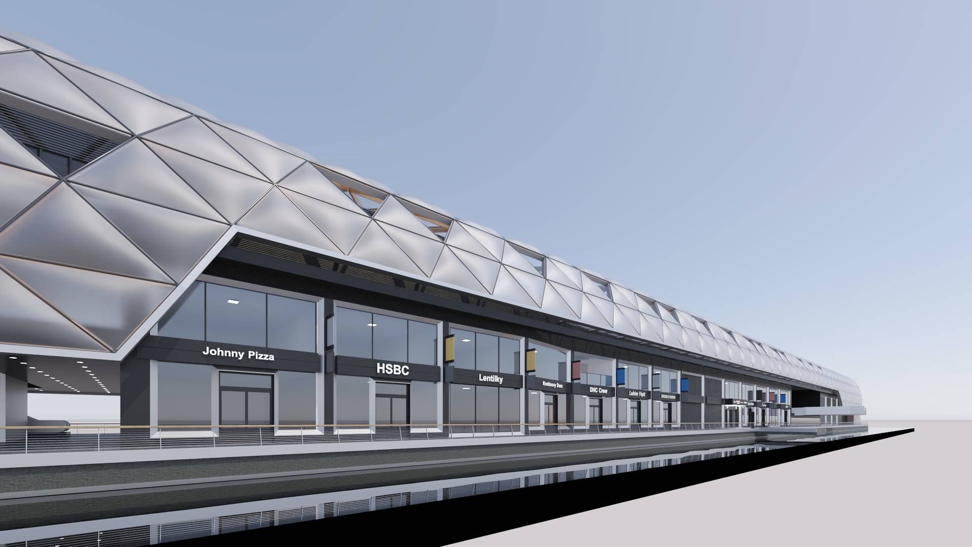 Crossrail Place Station Building 3D Model - TurboSquid 1944074