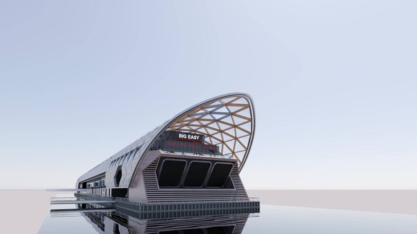 Crossrail Place Station Building 3D model - TurboSquid 1944074