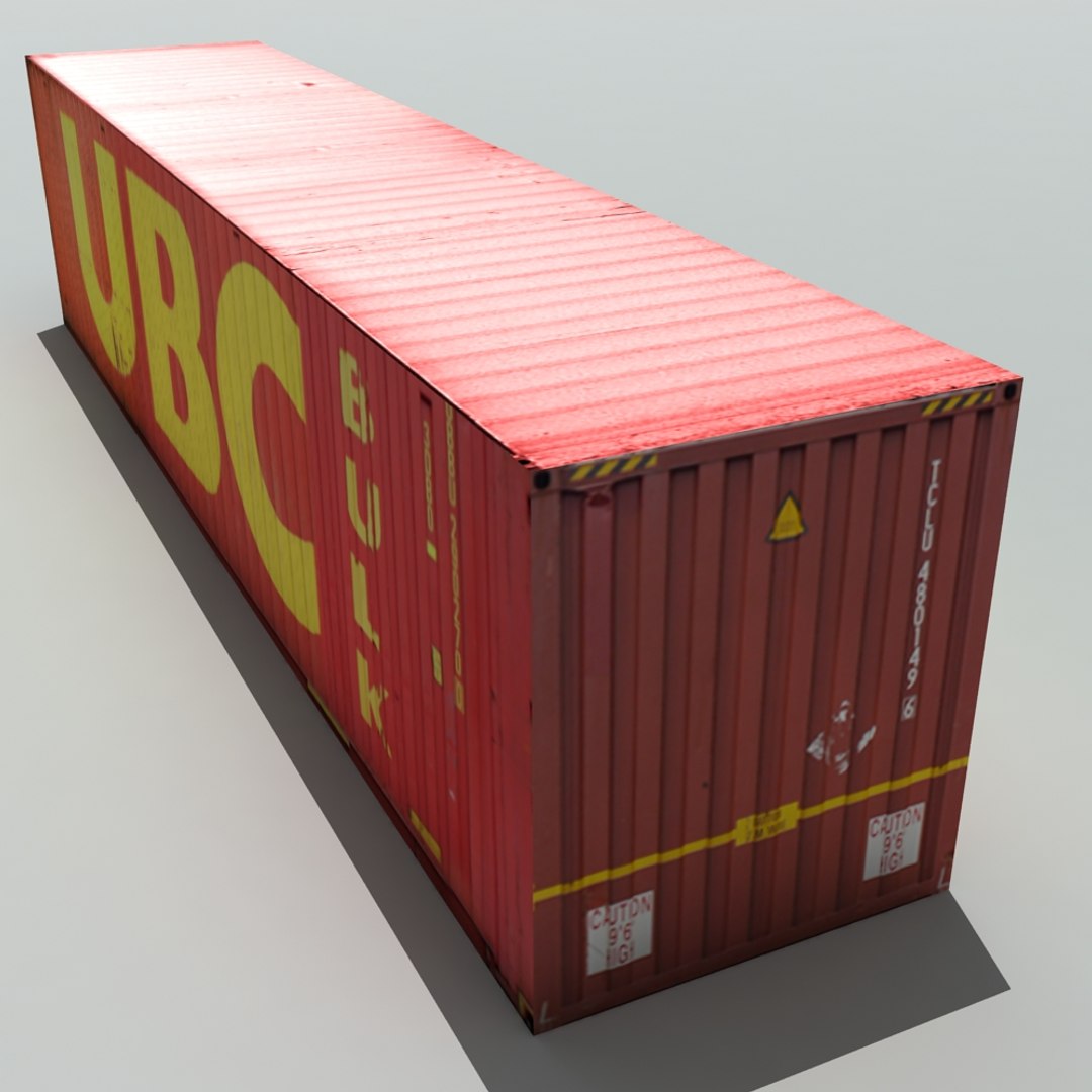 ubc shipping cargo container 3ds