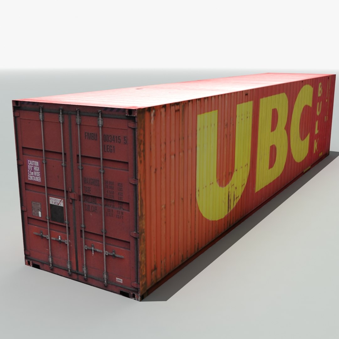 ubc shipping cargo container 3ds