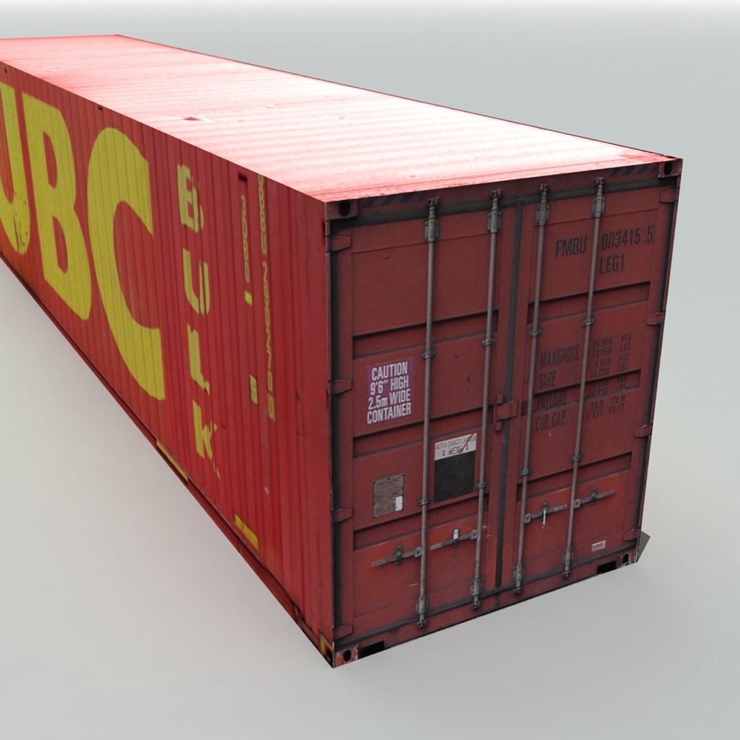 ubc shipping cargo container 3ds