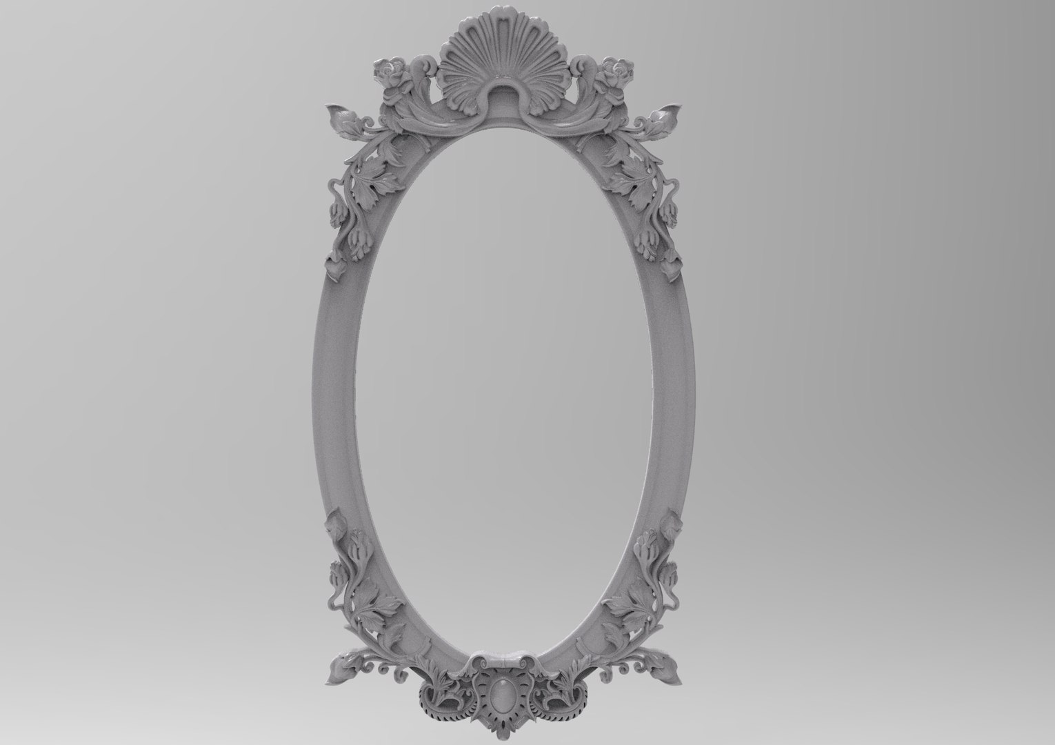 3D Frame Carving Oval Model - TurboSquid 1315609
