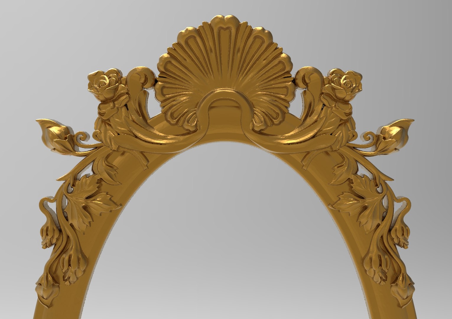 3D Frame Carving Oval Model - TurboSquid 1315609