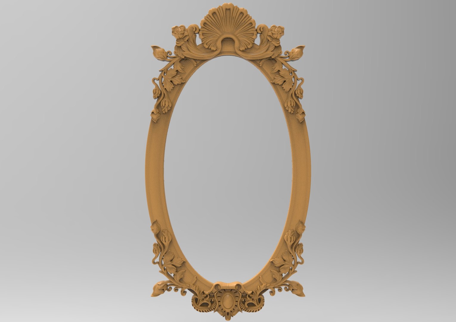 3D Frame Carving Oval Model - TurboSquid 1315609