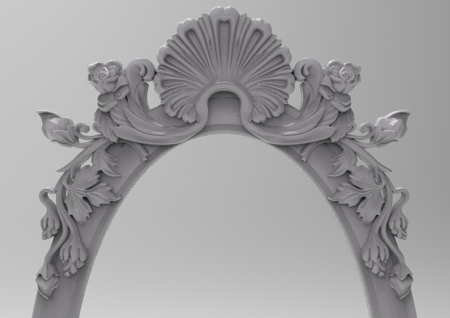 3D Frame Carving Oval Model - TurboSquid 1315609