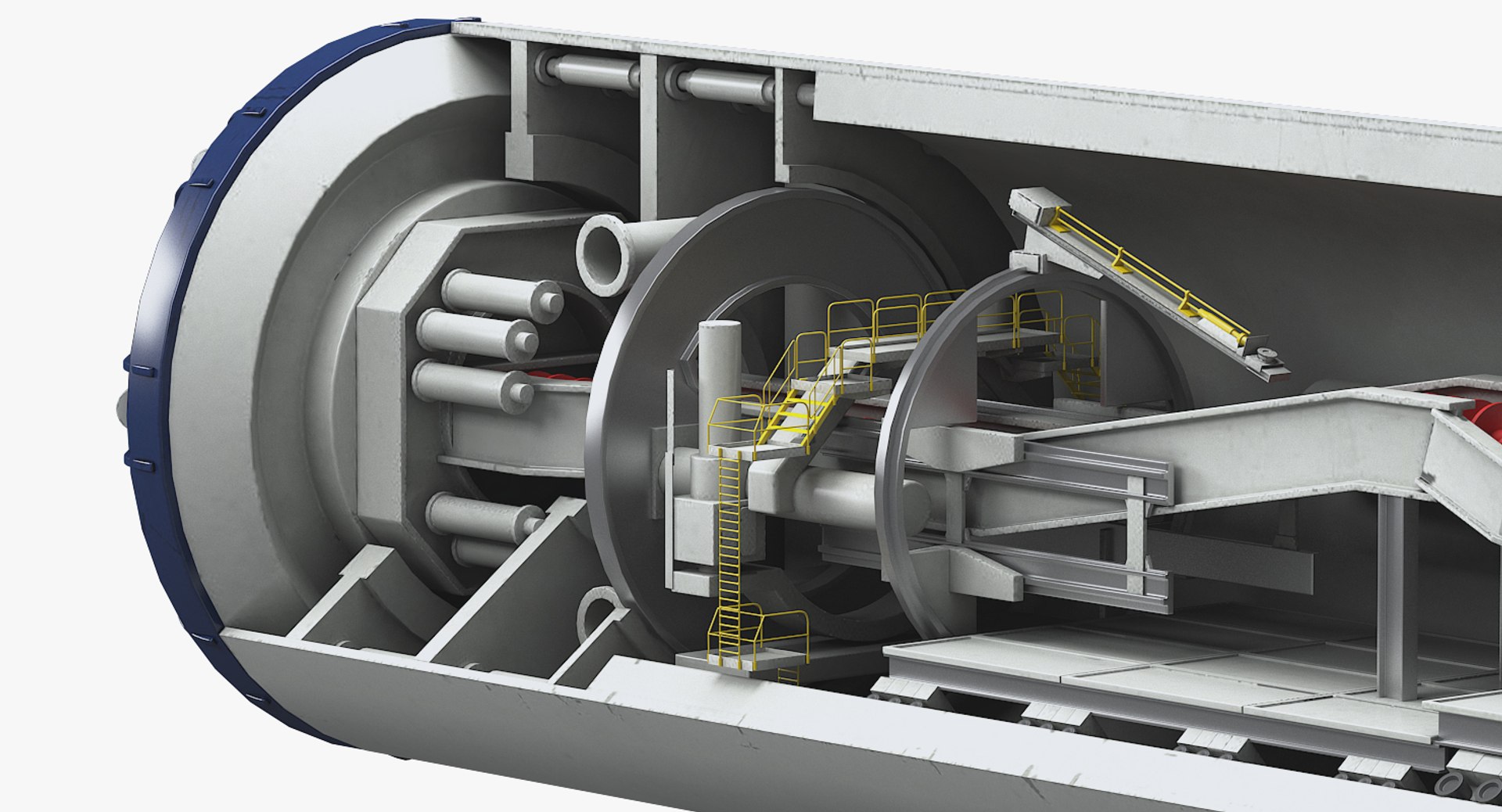 Tunnel Boring Machine 3D Model - TurboSquid 1221281