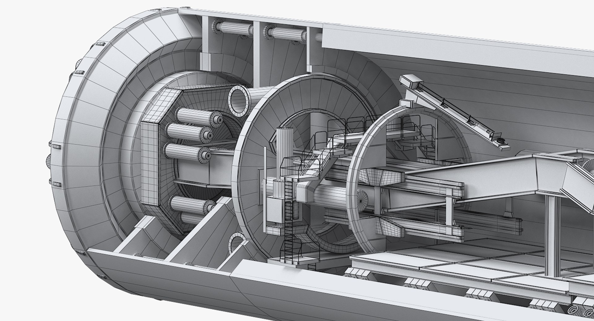 Tunnel Boring Machine 3D Model - TurboSquid 1221281
