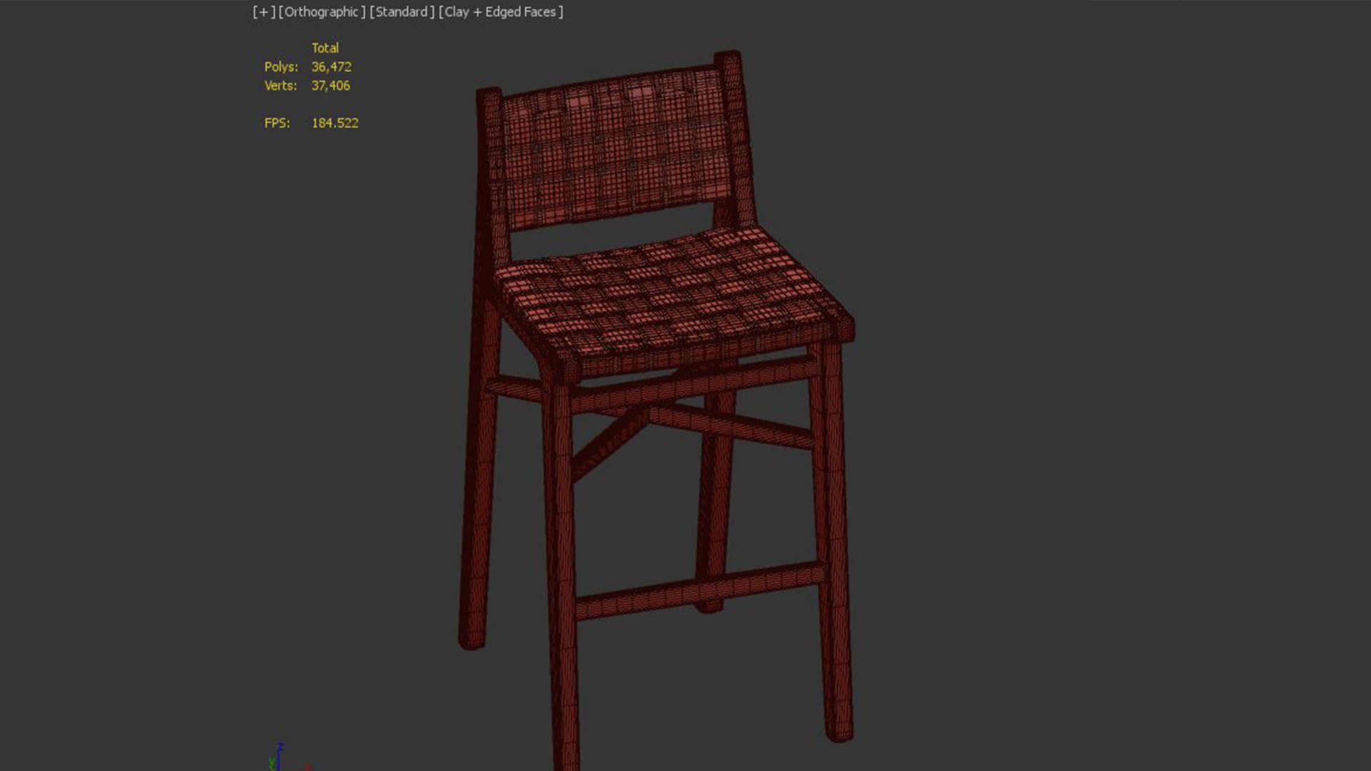 Taj White Leather Strap Bar Stool 3D - TurboSquid 1766743