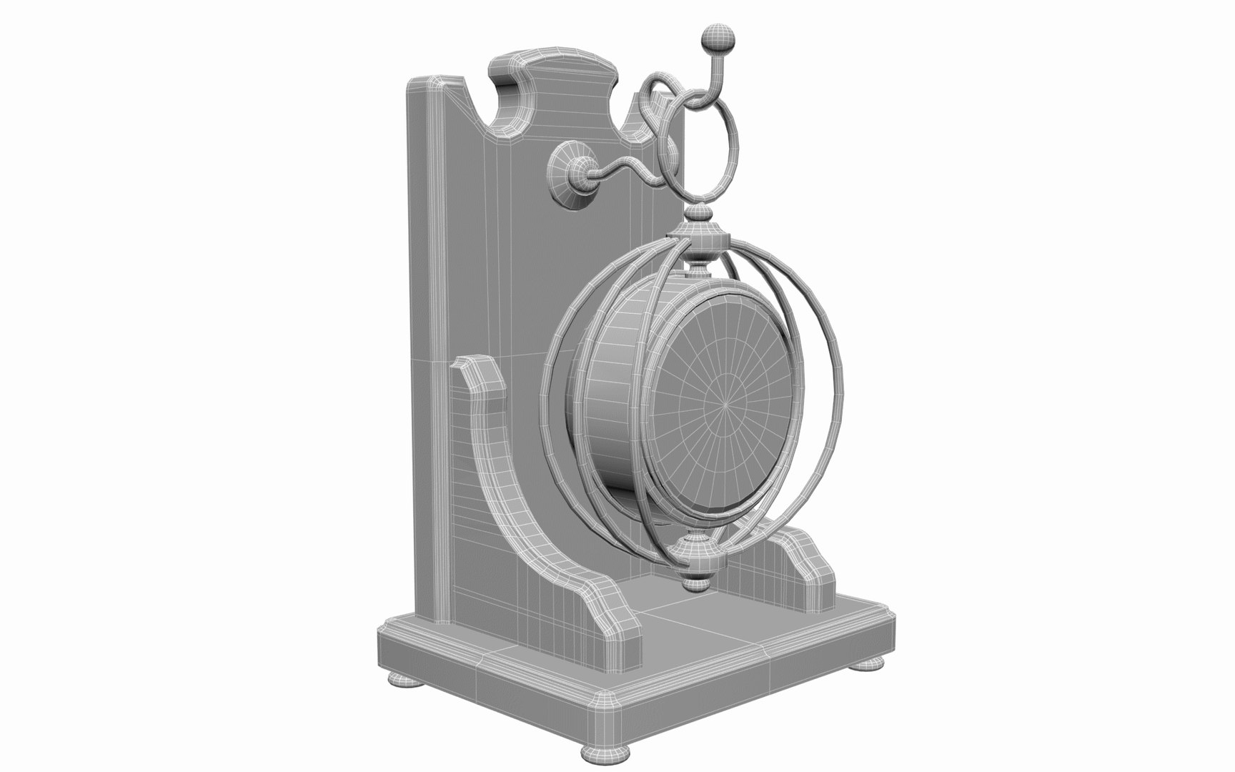 Desk Clock 3D Model - TurboSquid 1804071